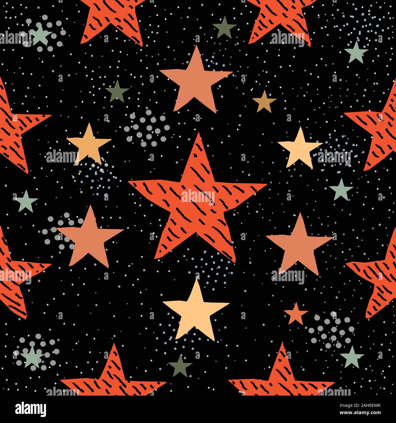 Cute Star Background. Seamless Pattern with stars. Vector Illustration ...
