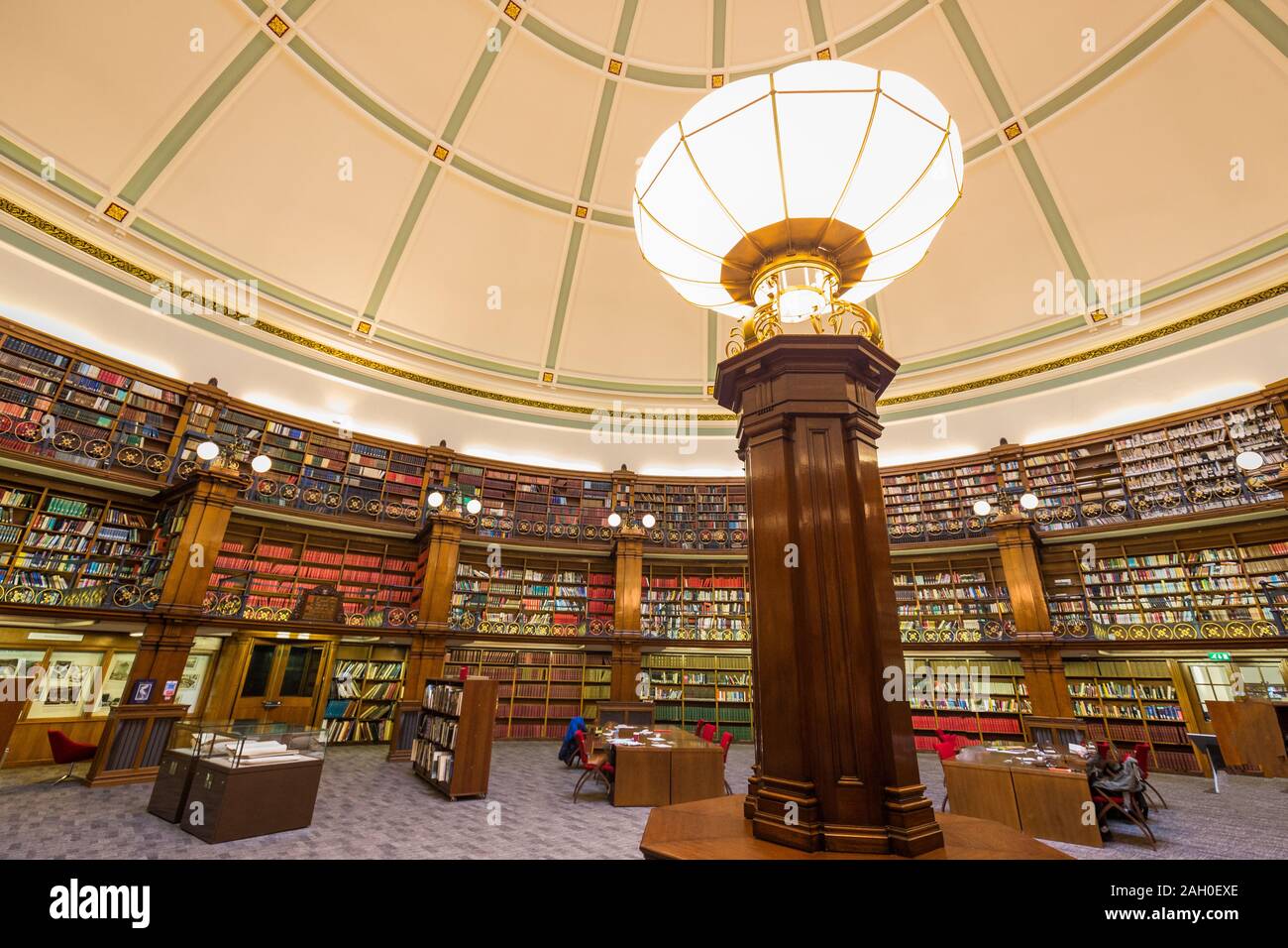 Liverpool Central Library inside a beautiful round reading room with a ...