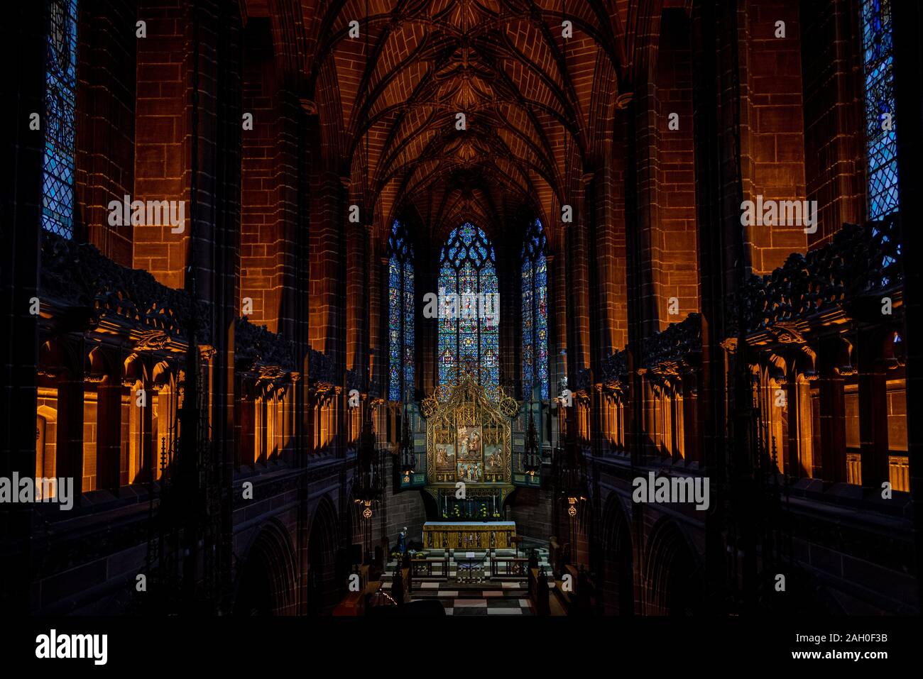 LIVERPOOL, ENGLAND, DECEMBER 27, 2018: The Lady Chapel in Liverpool ...
