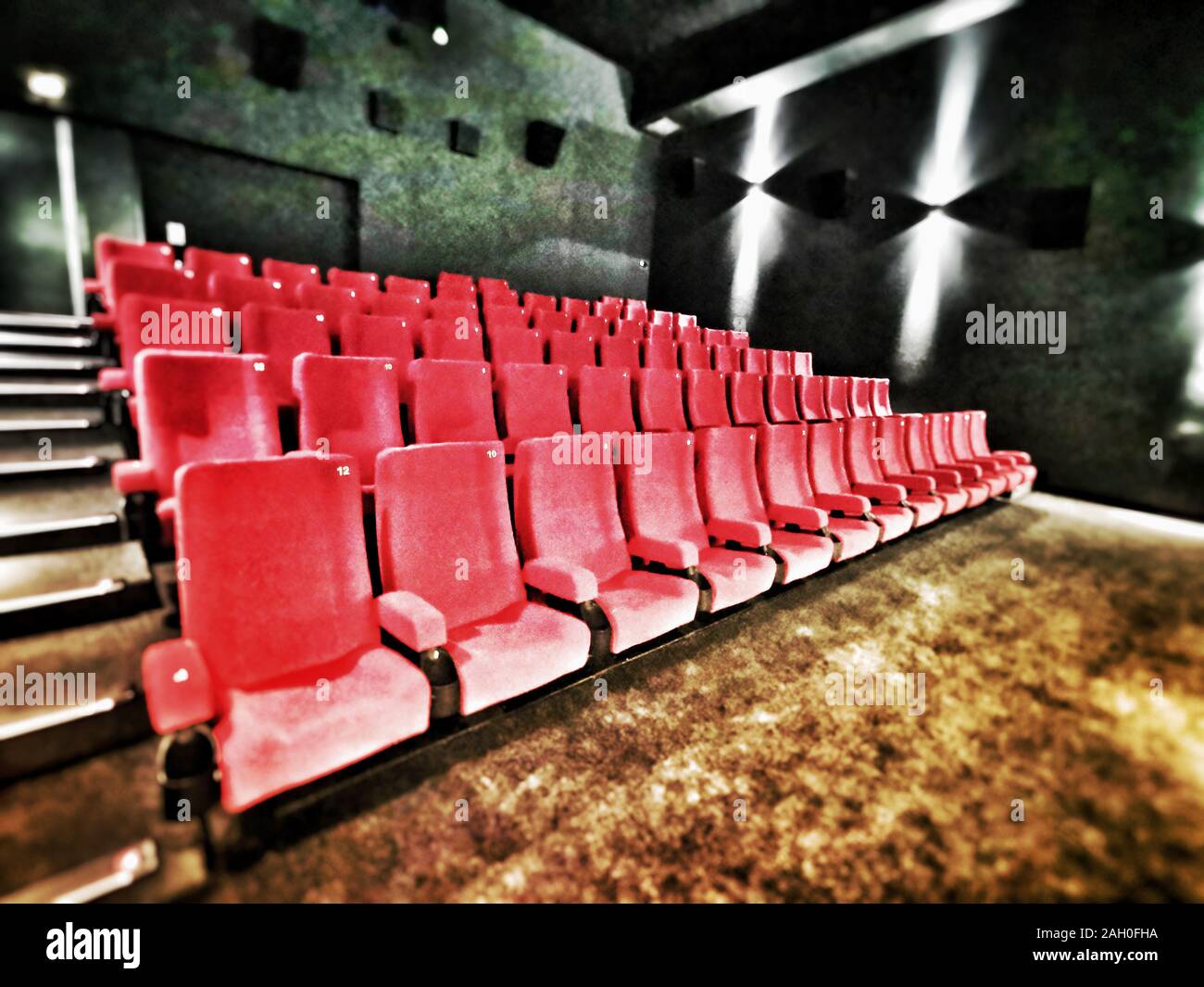 View of an empty movie theater Stock Photo - Alamy