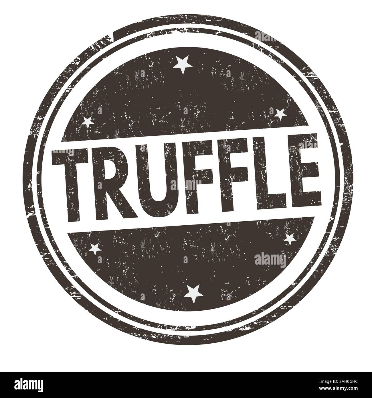 Truffle sign or stamp on white background, vector illustration Stock ...