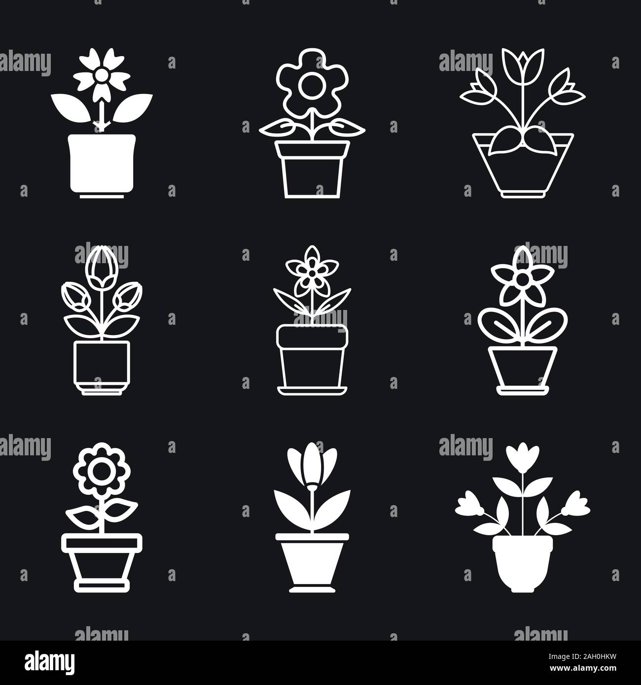 Blue pot symbolism Stock Vector Images - Alamy