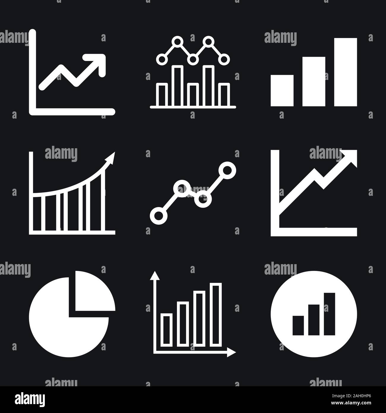 Bar graph column diagram Black and White Stock Photos & Images - Alamy