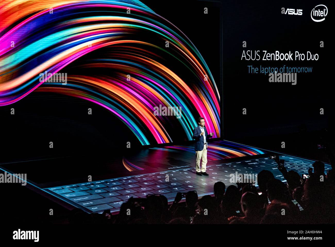 Press conference at the Computex exhibition show in Taiwan 2019 Stock ...