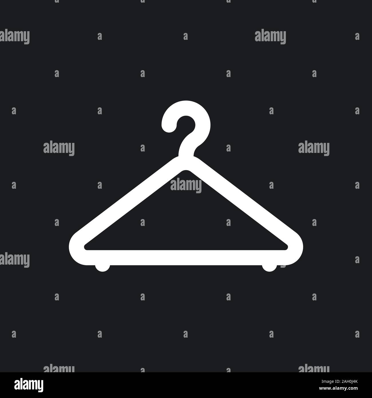 Clothes hanger icon. Coat rack symbol. Flat Vector illustration Stock ...