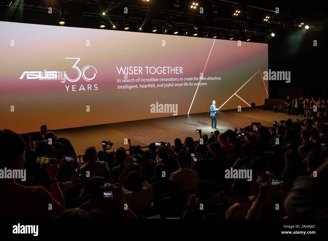 Press conference at the Computex exhibition show in Taiwan 2019 Stock ...