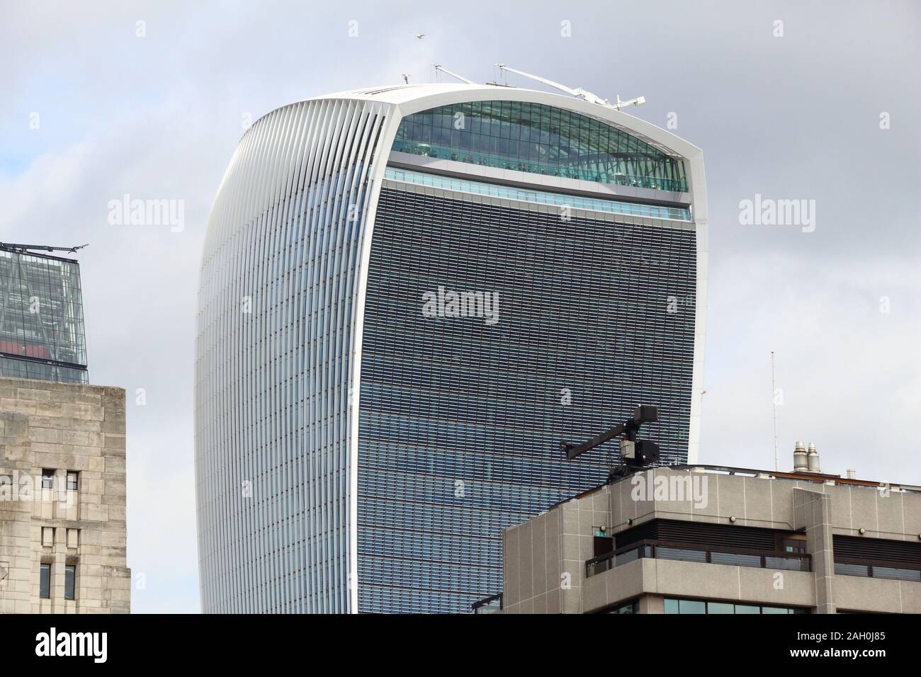 LONDON, UK - JULY 8, 2016: 20 Fenchurch Street skyscraper in London, UK ...