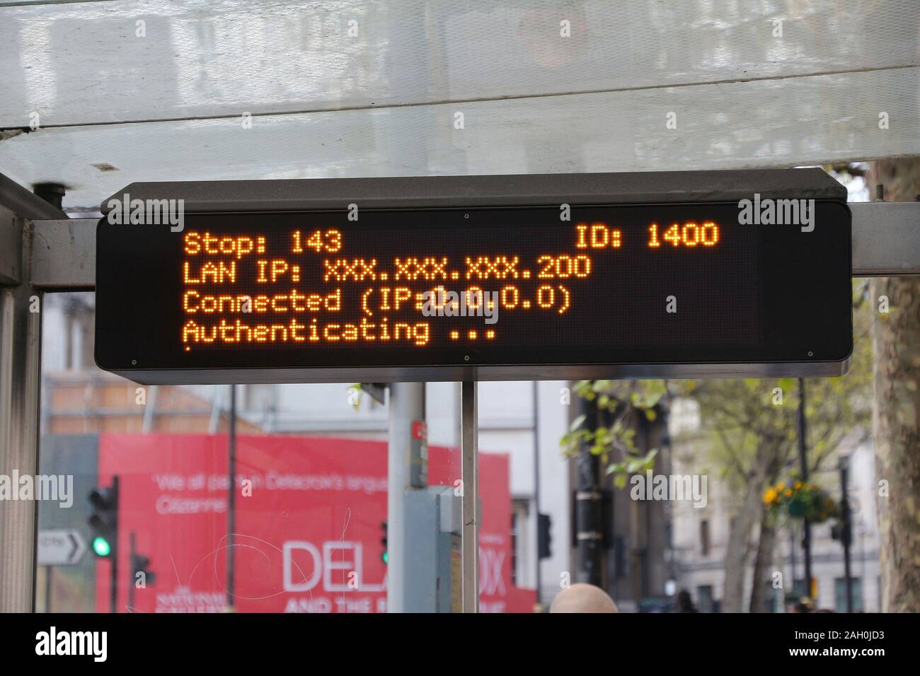Electronic bus sign hi-res stock photography and images - Alamy