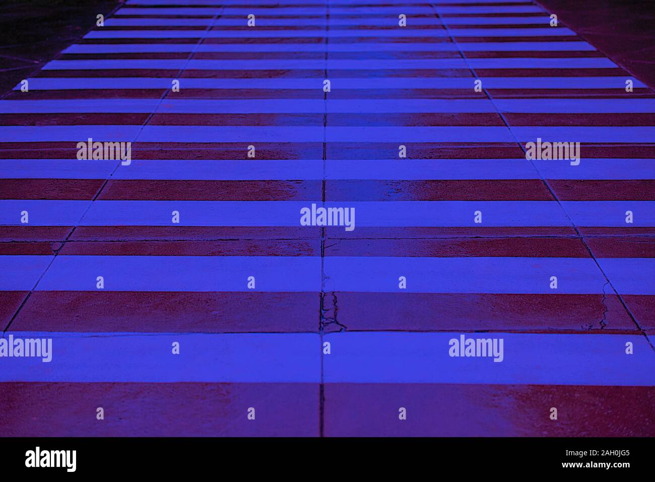 crosswalk in blue pantone 2020 , II Stock Photo - Alamy