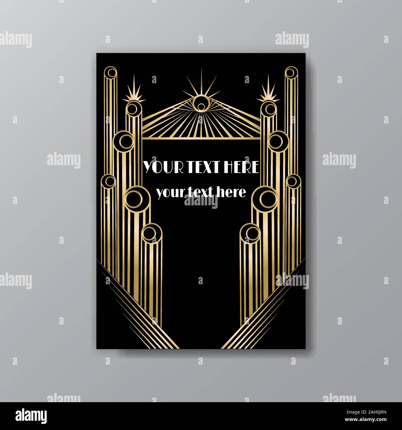 Art deco columns Stock Vector Images - Alamy