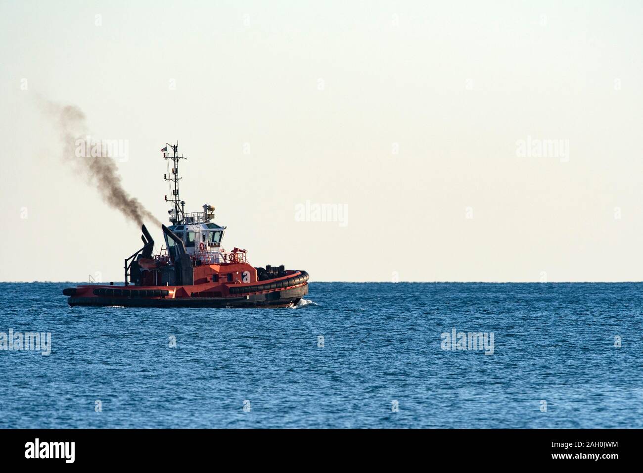 harbor tug port tugboat detail close up Stock Photo - Alamy