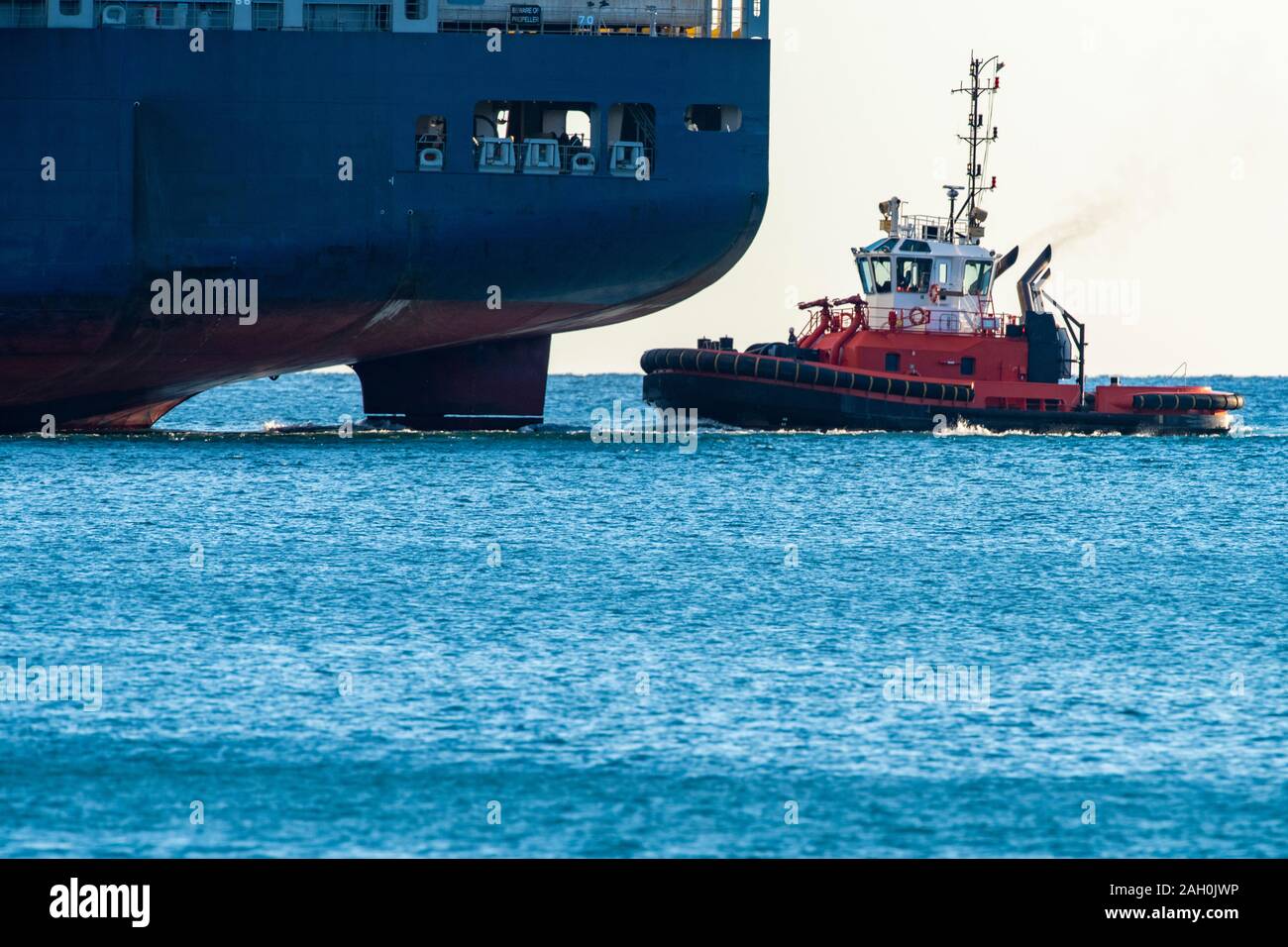 harbor tug port tugboat detail close up Stock Photo - Alamy
