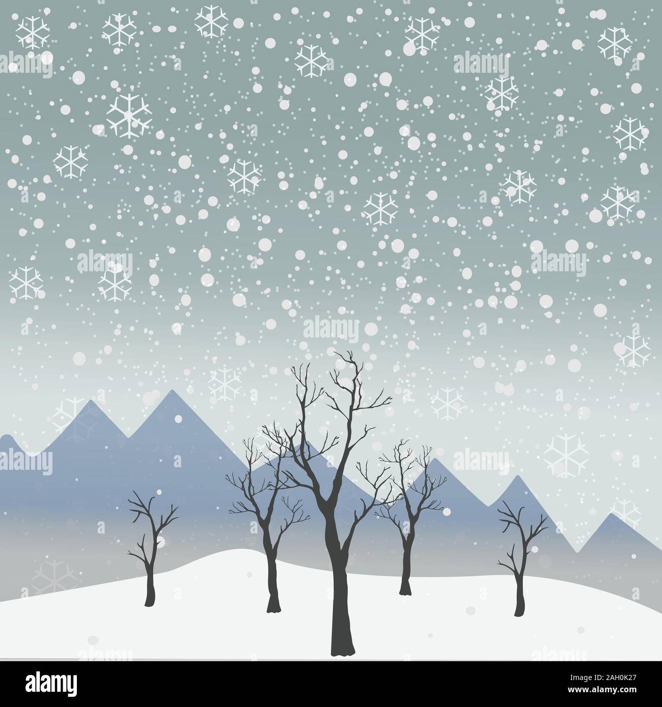 Cute Subtle Winter Background. Vector Illustration Stock Vector Image ...