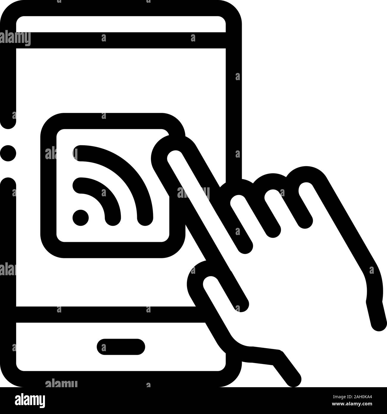 Vector black icon pack wifi hi-res stock photography and images - Alamy