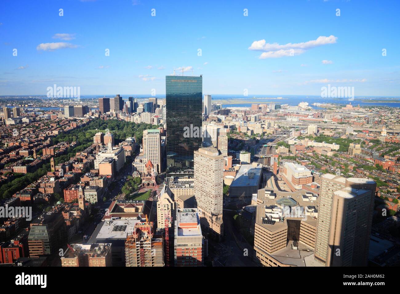 Aerial view boston city skyscrapers hi-res stock photography and images ...