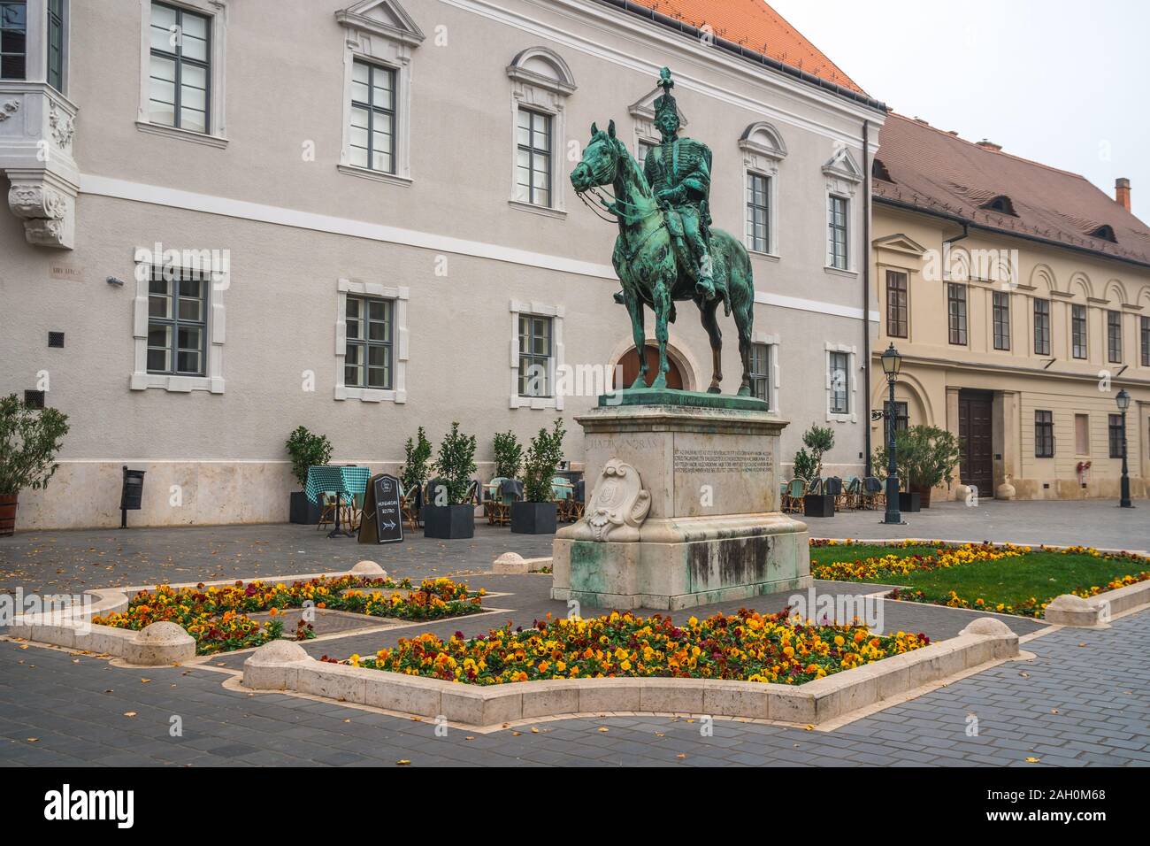 Budapest, Hungary - 11.11.2018: The monument to Count Andras Hadik von ...
