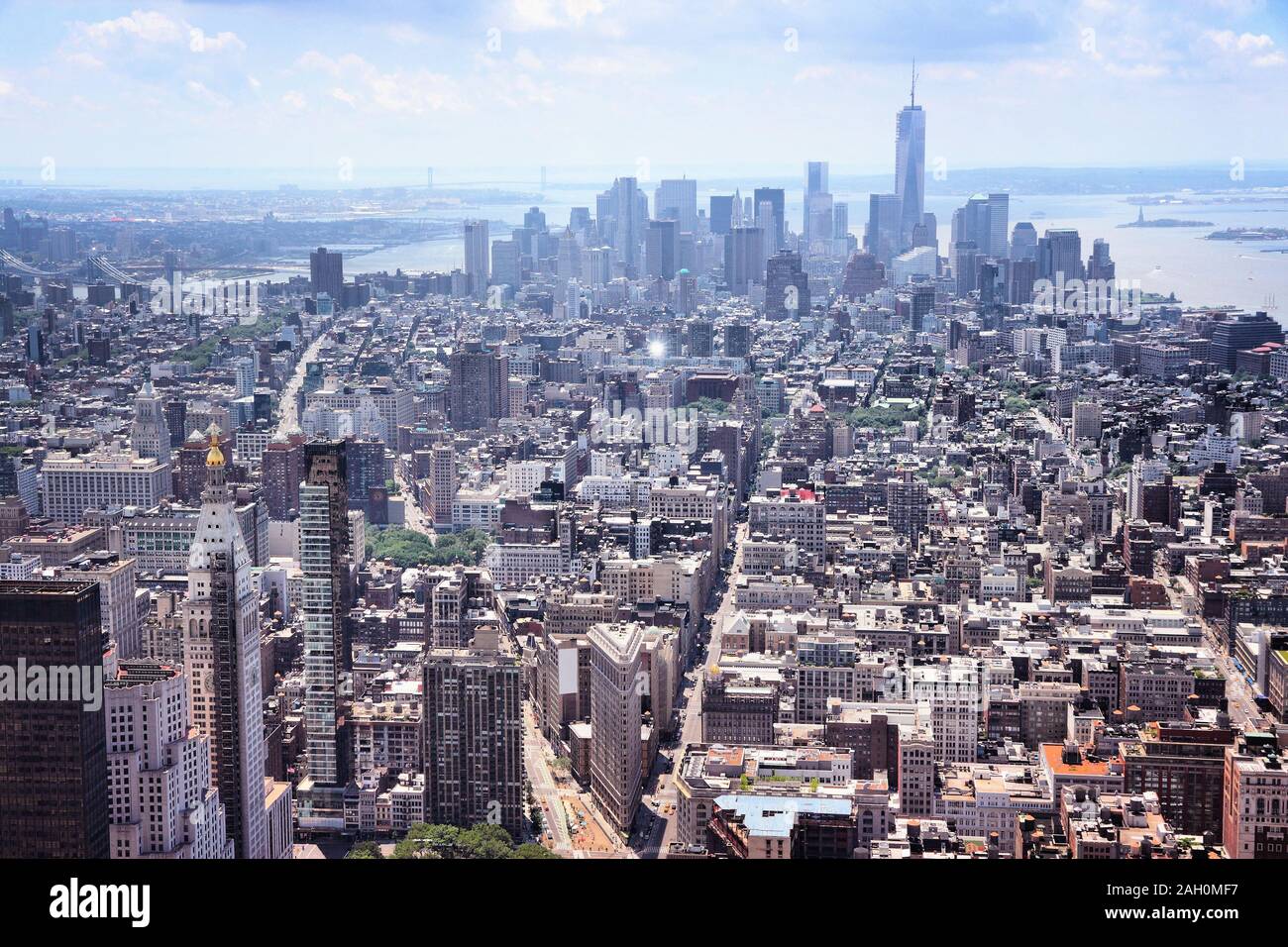 Lower manhattan aerial hi-res stock photography and images - Alamy