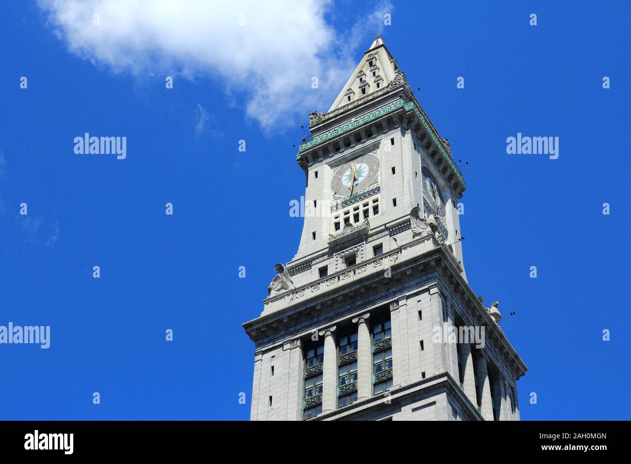 Boston - Custom House Tower. Massachusetts in the United States Stock ...