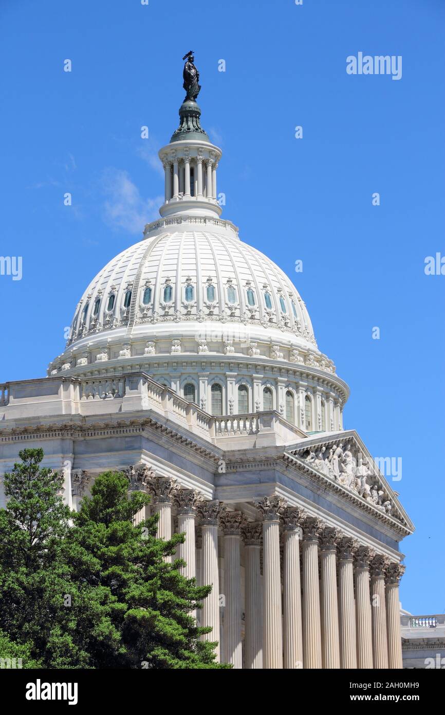 US National Capitol in Washington, DC. American landmark Stock Photo ...
