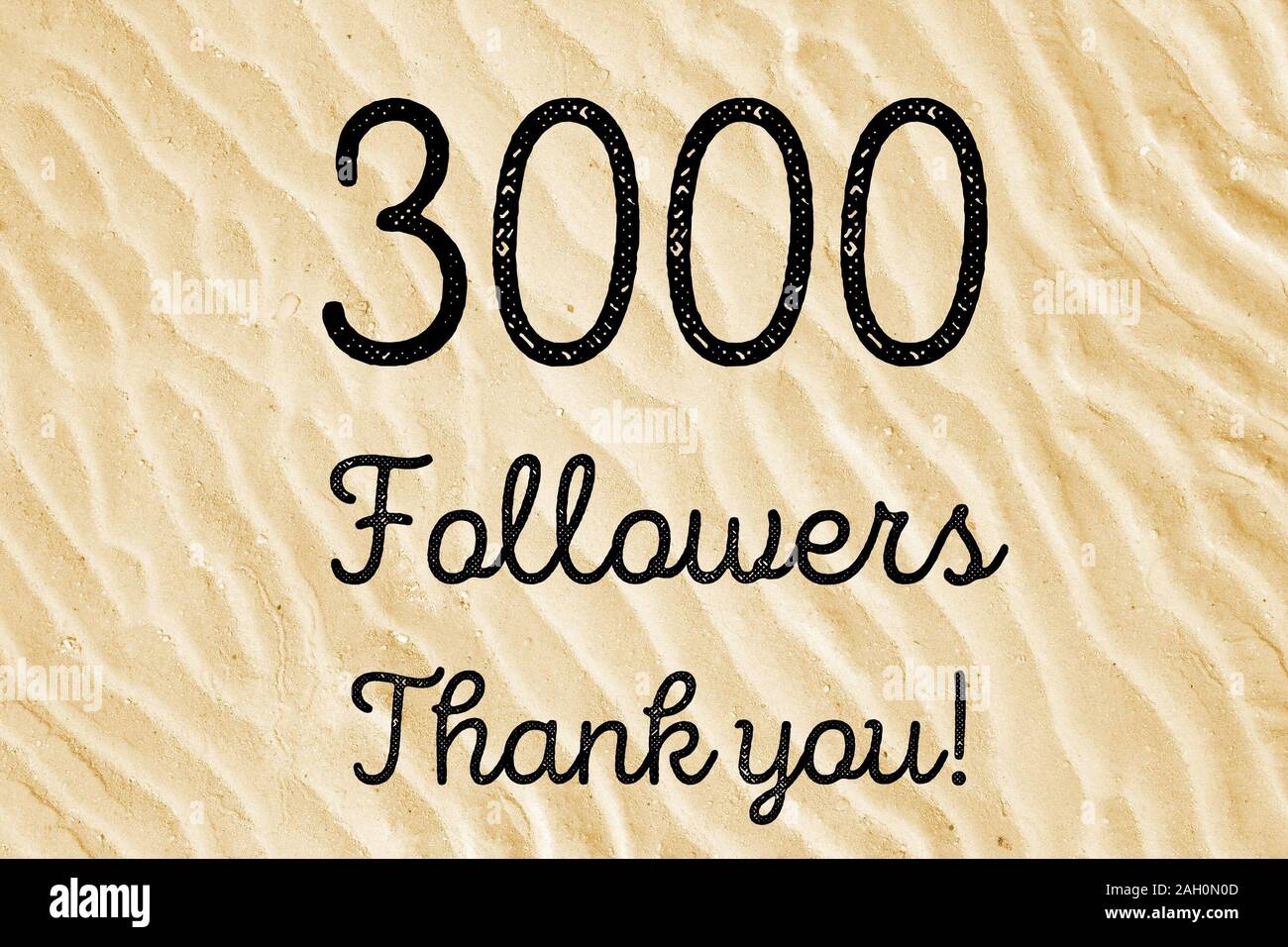 3000 followers - company social media account thank you note. 3k fans ...