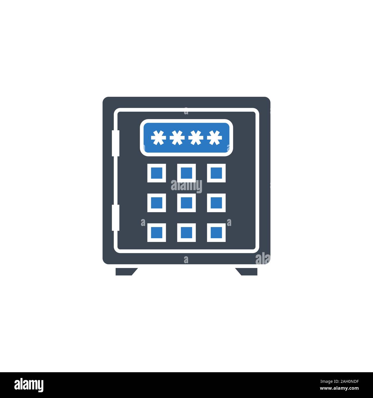 Safe related vector glyph icon Stock Vector Image & Art - Alamy