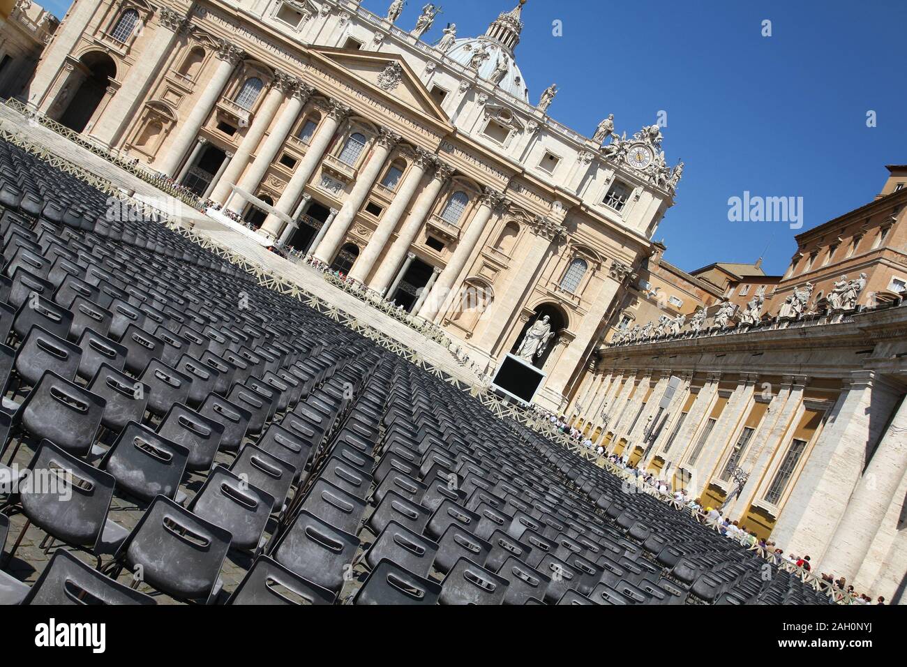 Vatican - Holy See in Rome, Italy. Famous St. Peter's Basilica. Unusual ...
