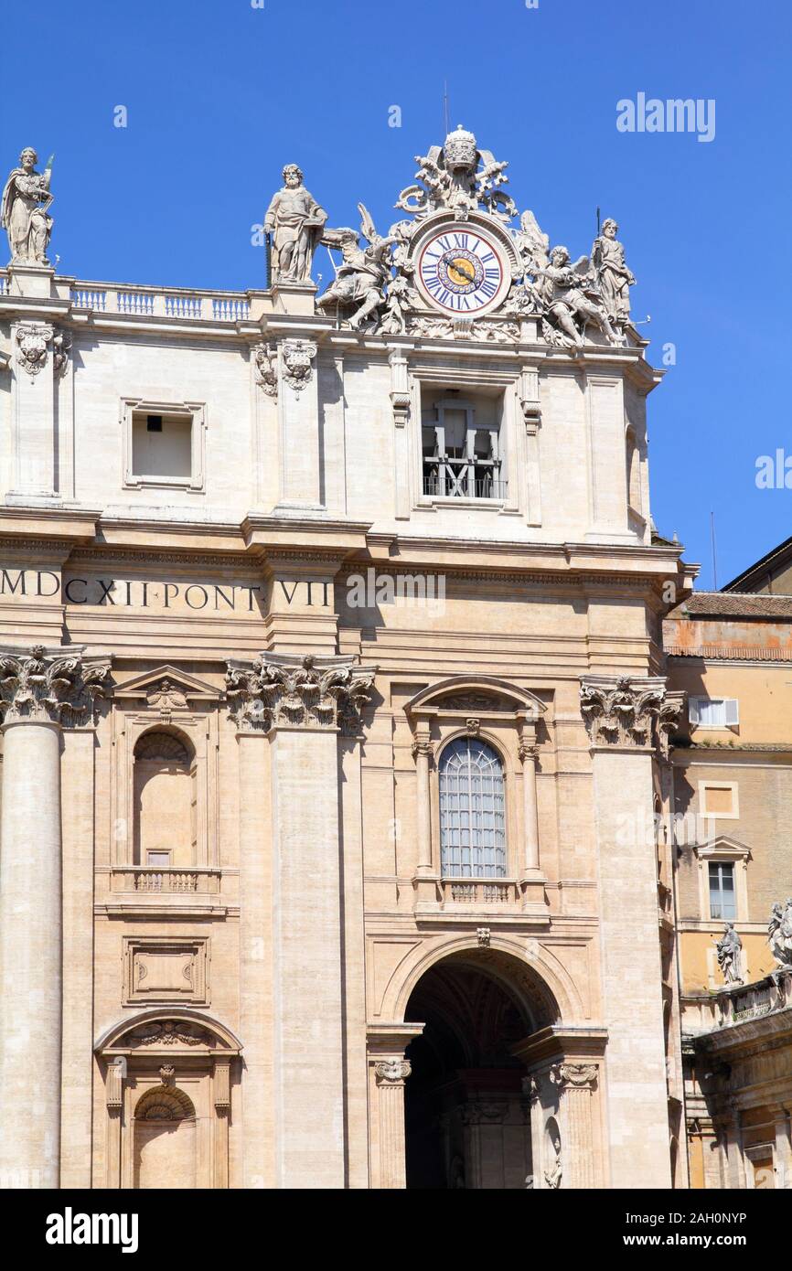 Vatican - Holy See in Rome, Italy. Famous St. Peter's Basilica Stock ...