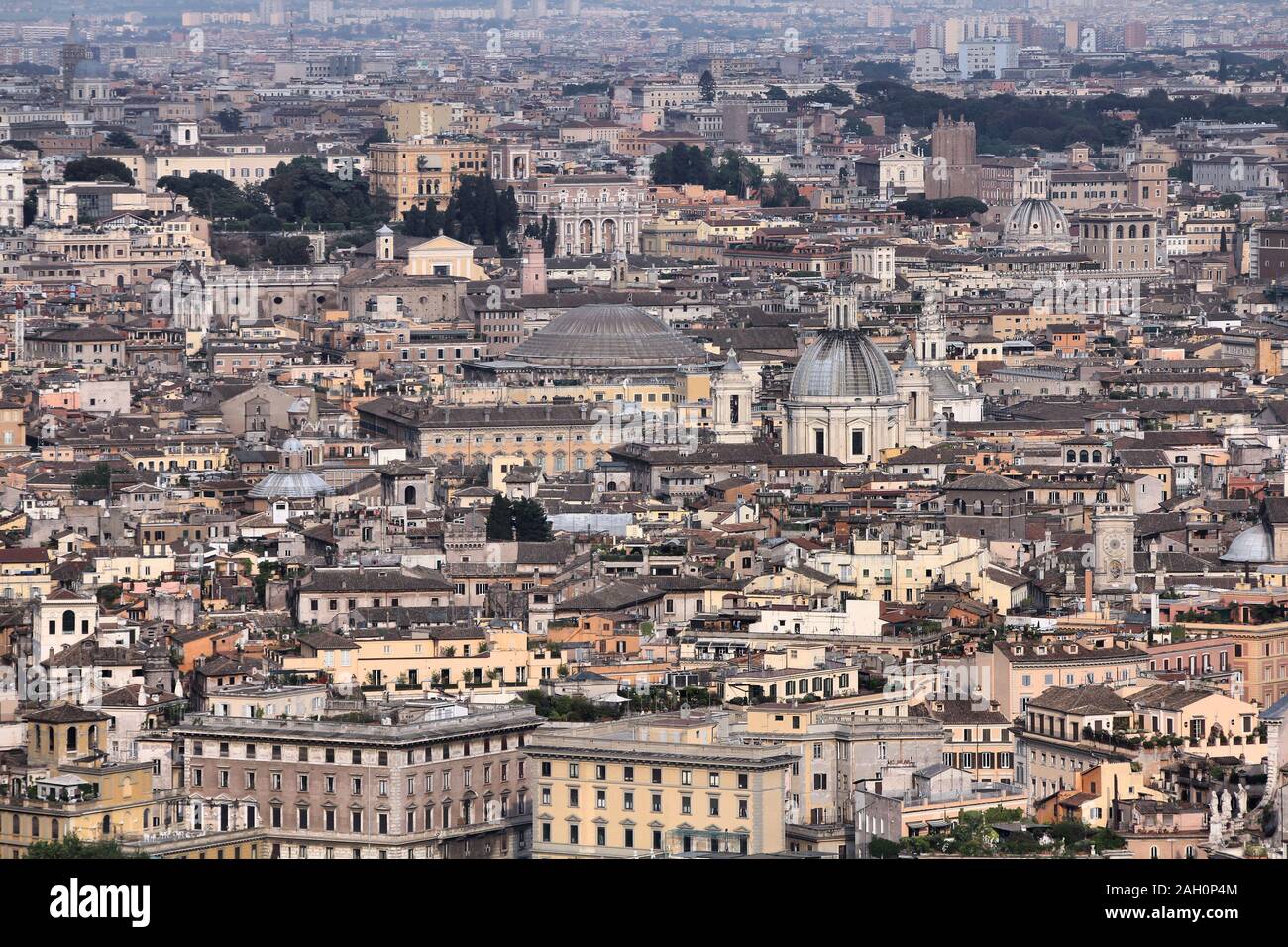 Roma skyline seen from hi-res stock photography and images - Alamy