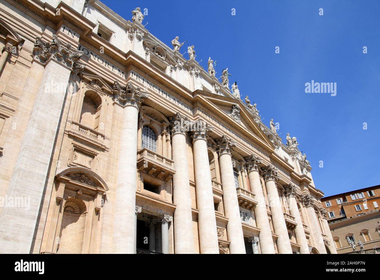 Vatican - Holy See in Rome, Italy. Famous St. Peter's Basilica Stock ...