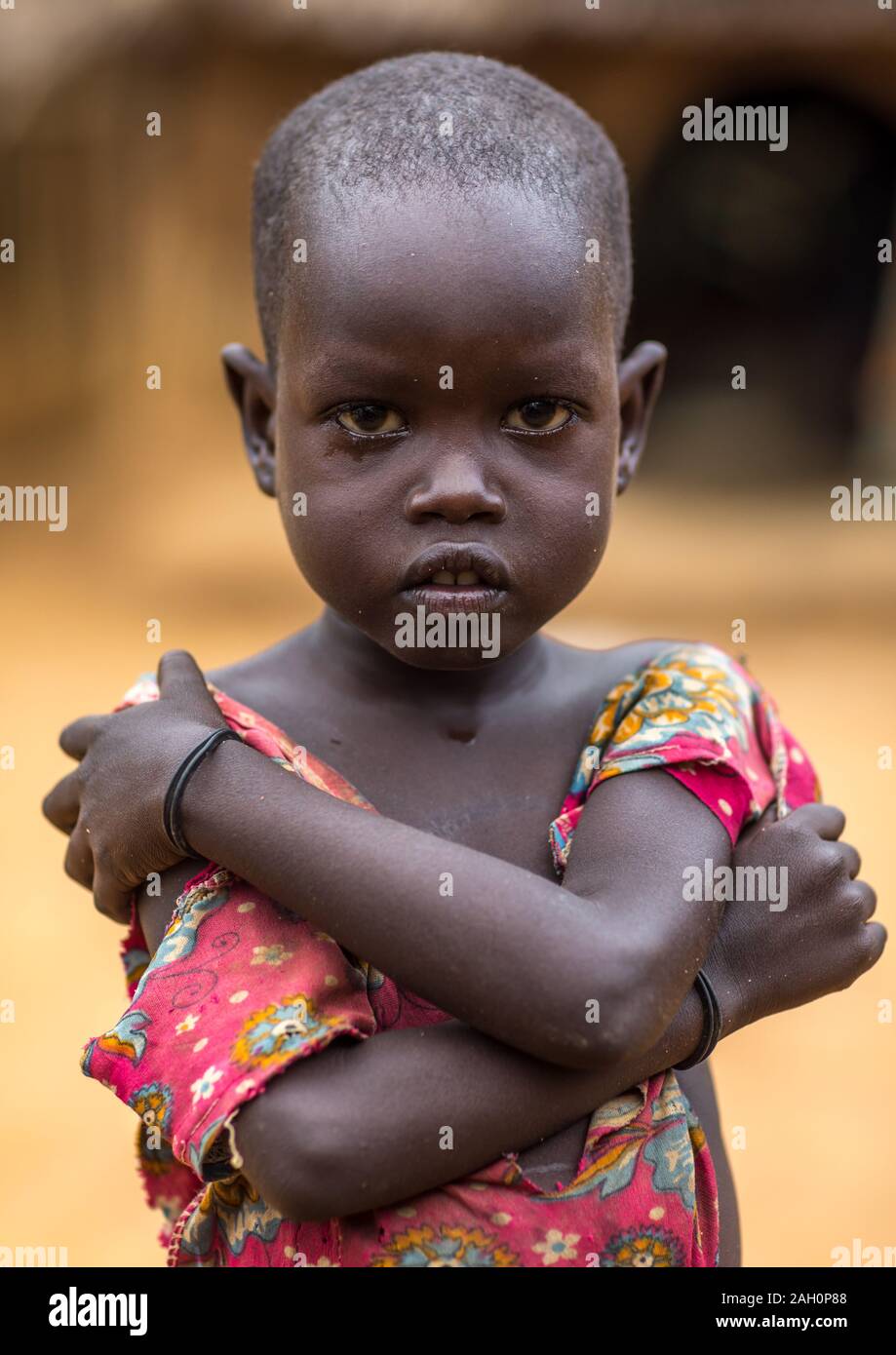 Larim tribe girl portrait, Boya Mountains, Imatong, South Sudan Stock ...