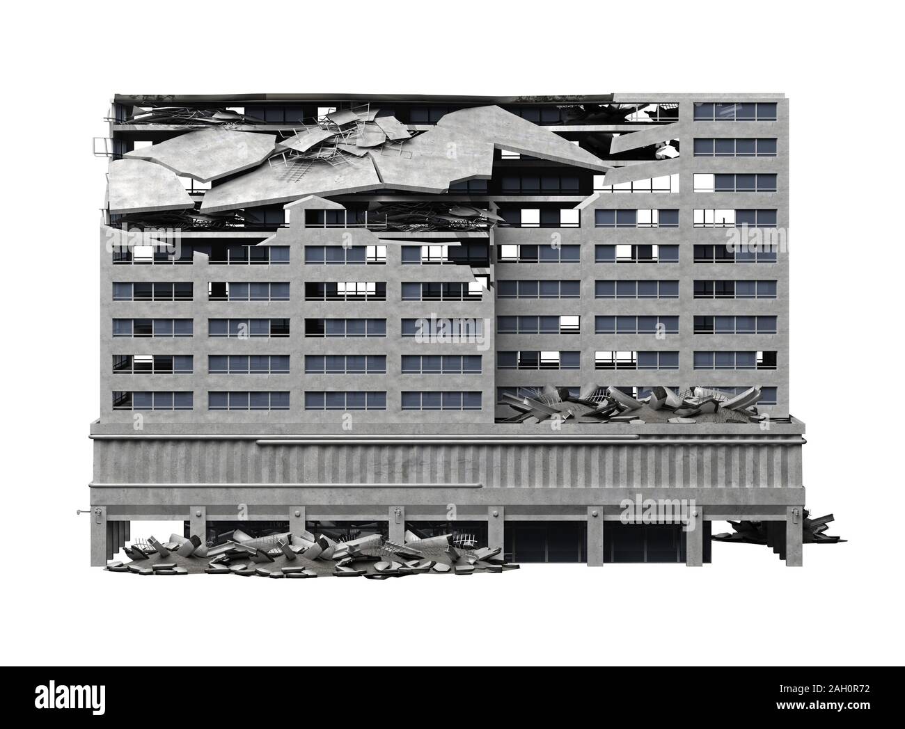 Destroyed view Cut Out Stock Images & Pictures - Alamy