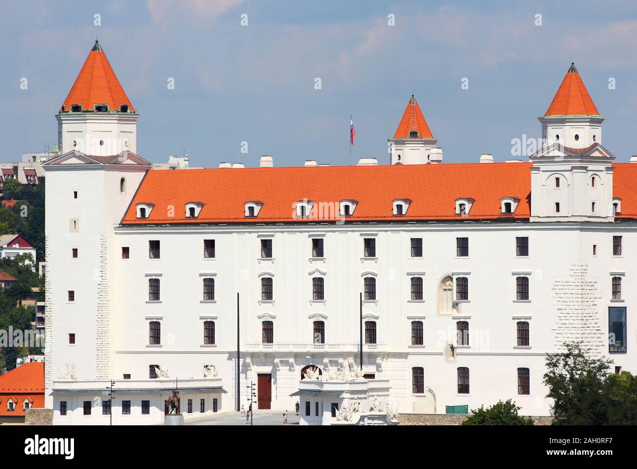 Bratislava Castle - landmark of the capital city of Slovakia Stock ...