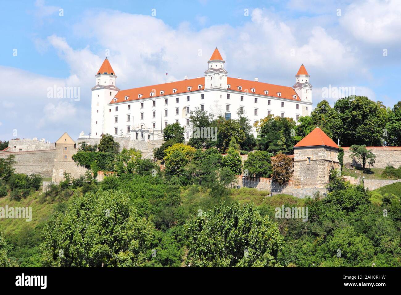 Bratislava Castle - landmark of the capital city of Slovakia Stock ...