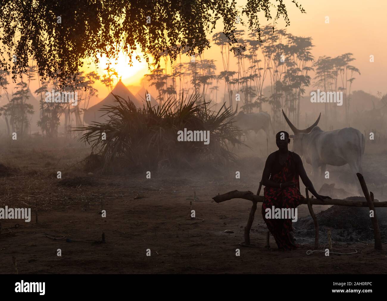 Tribal woman horns hi-res stock photography and images - Alamy