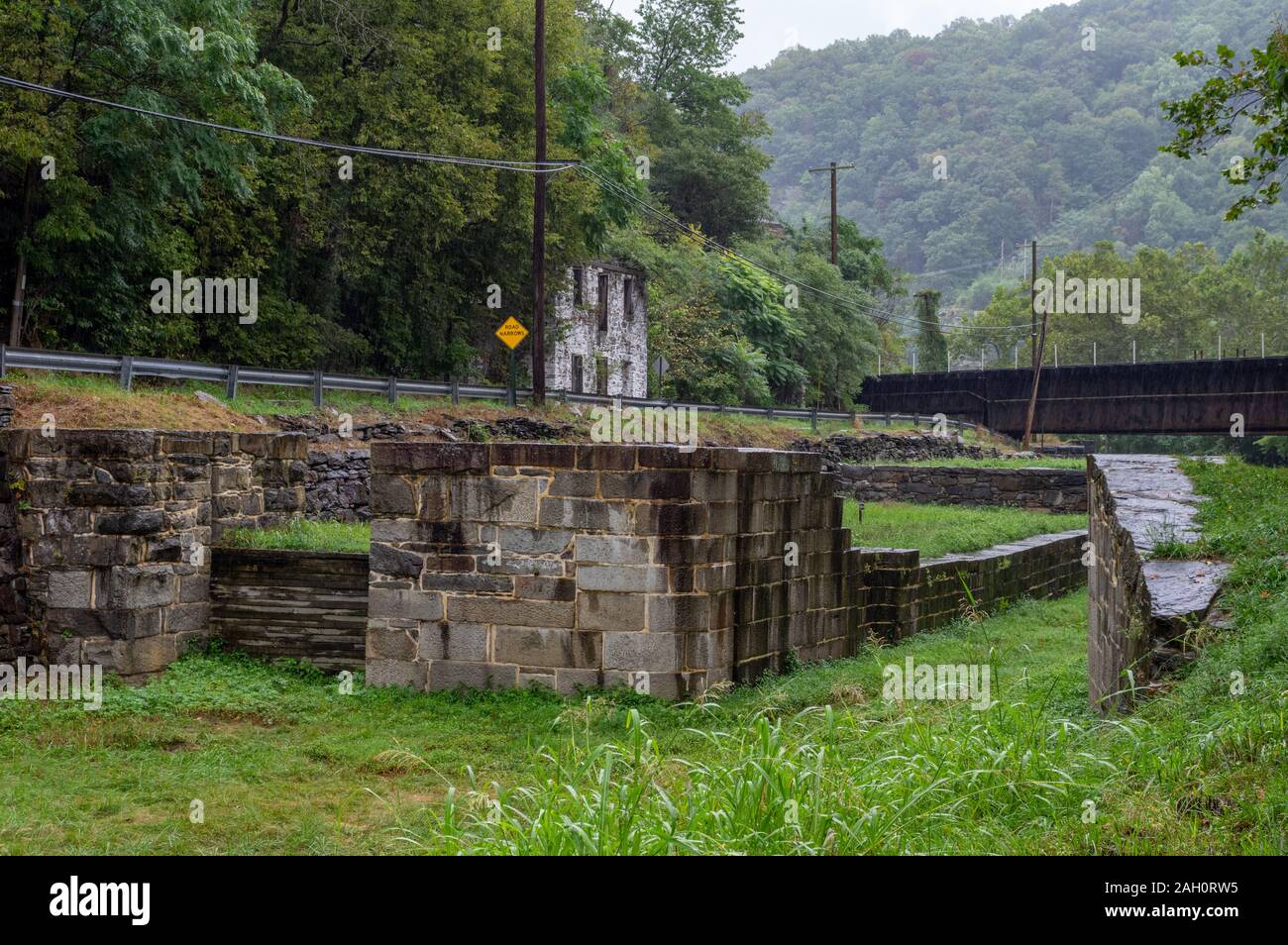 The Lock and Lockhouse 33 of the C and O Canal in Harpers Ferry, West ...