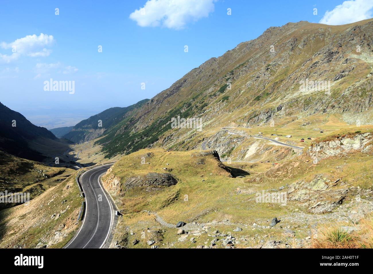Transfagarasan Highway - mountain road in Fagaras Mountains, Romania ...