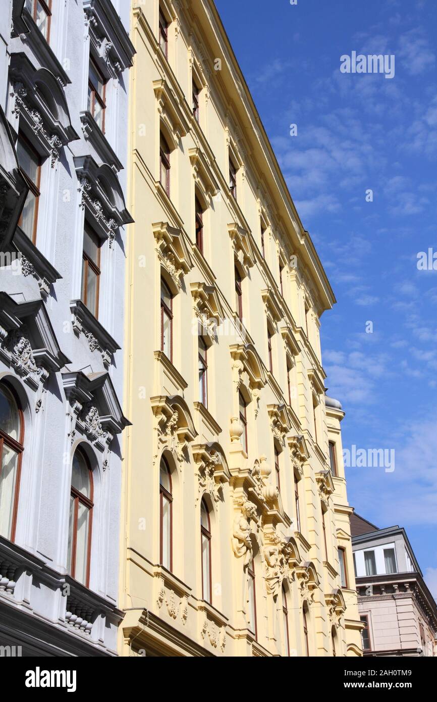 Vienna, Austria - old apartment building. The Old Town is a UNESCO ...