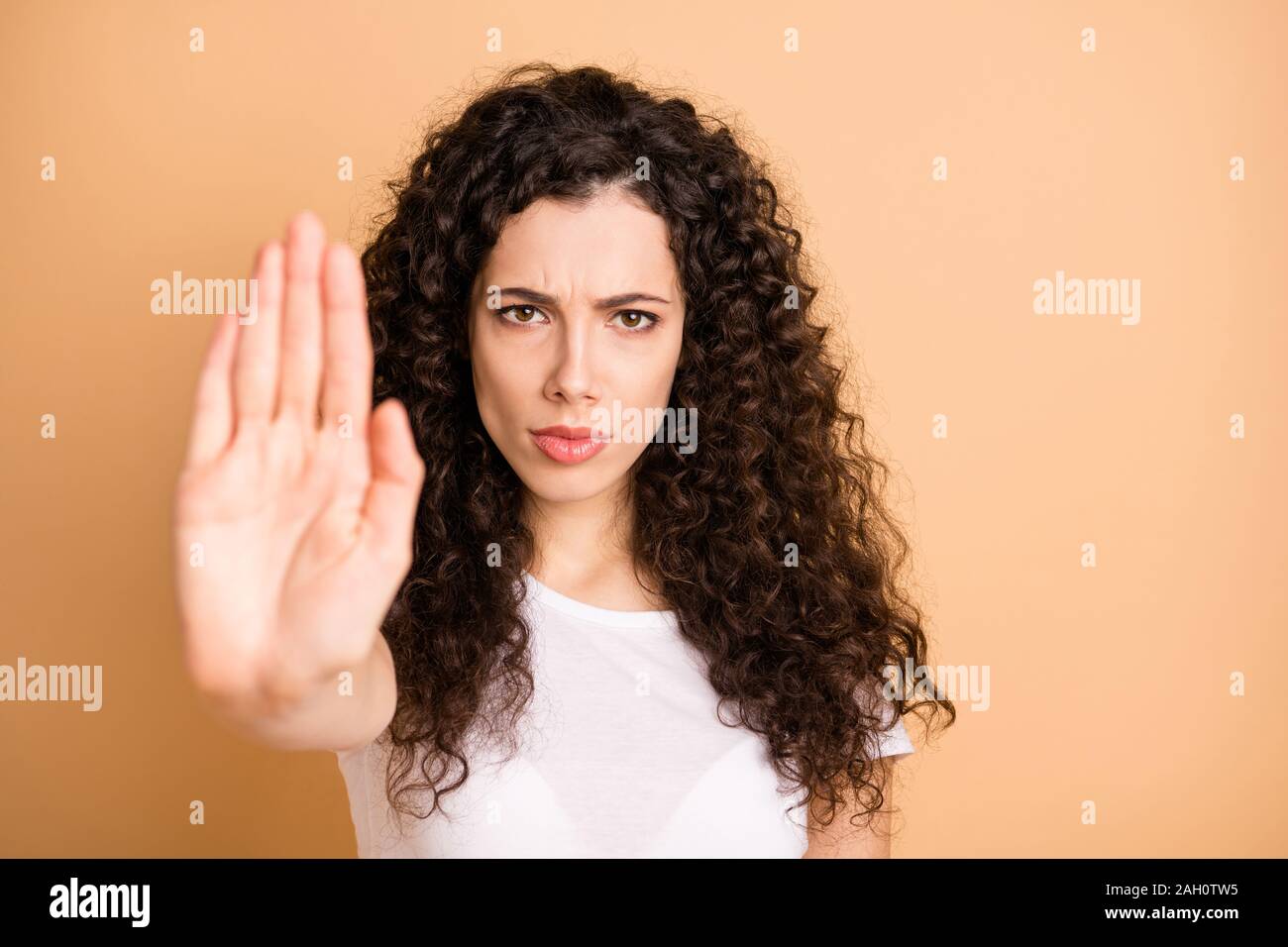 Photo of serious sad casual disappointed girl now allowing you to ...