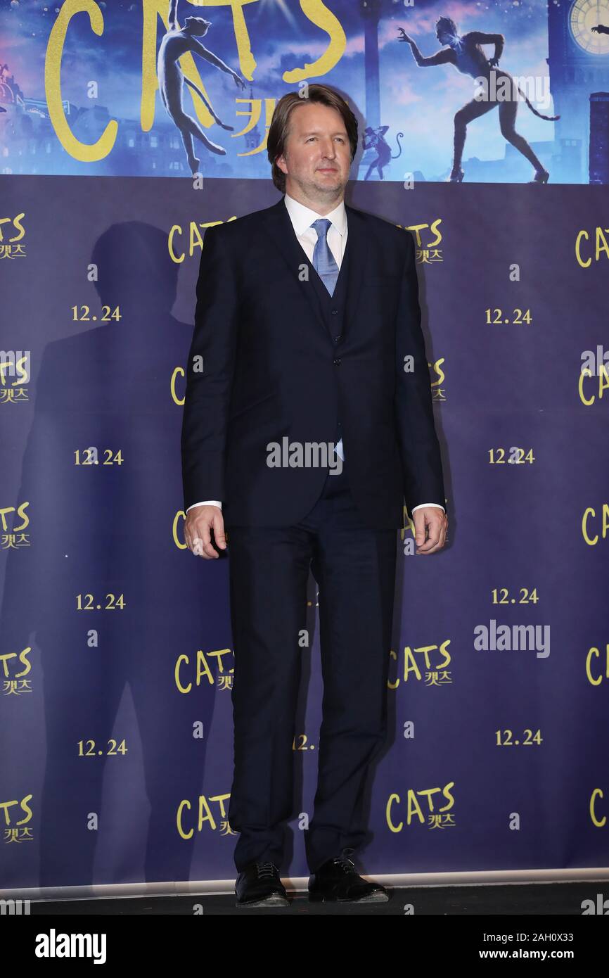 23rd Dec, 2019. 'Cats' director Tom Hooper in Seoul Tom Hooper, director of "Cats," a musical ...