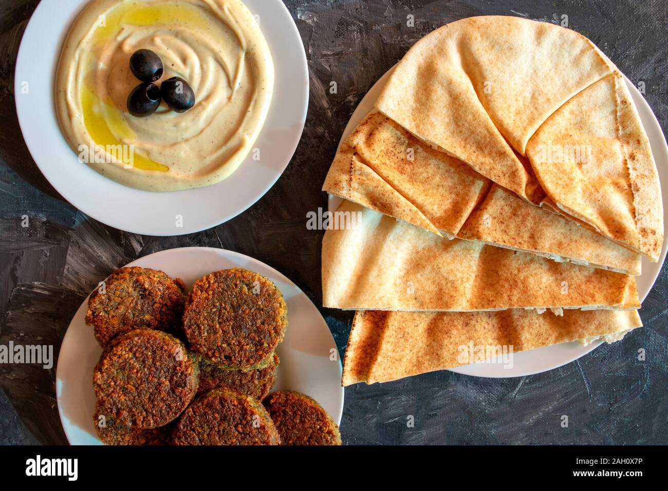 Famous traditional Arabic, Middle East, Israel cuisine. Tahini sauce ...