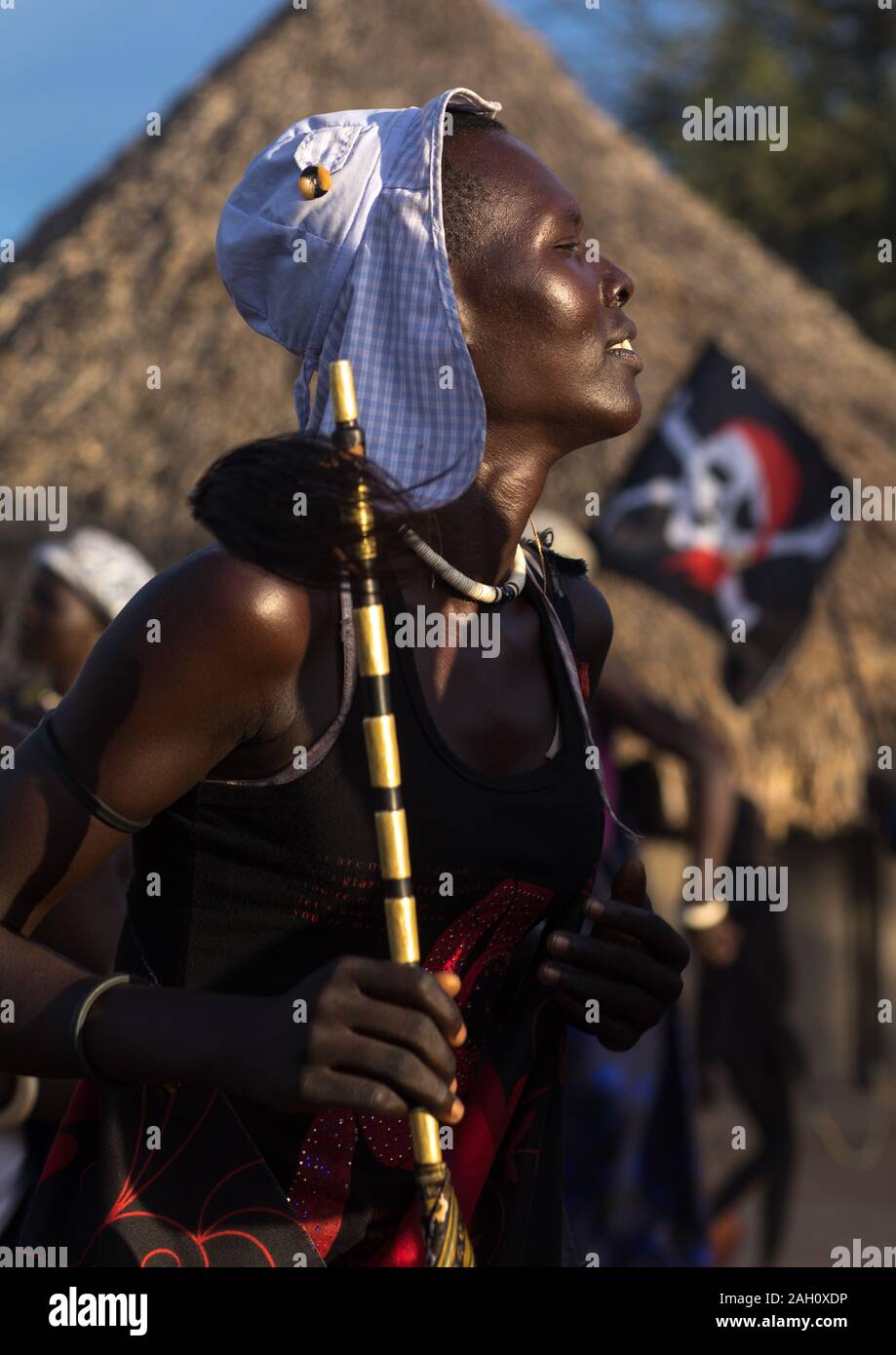 Mundari tribe women dancing during a wedding, Central Equatoria ...