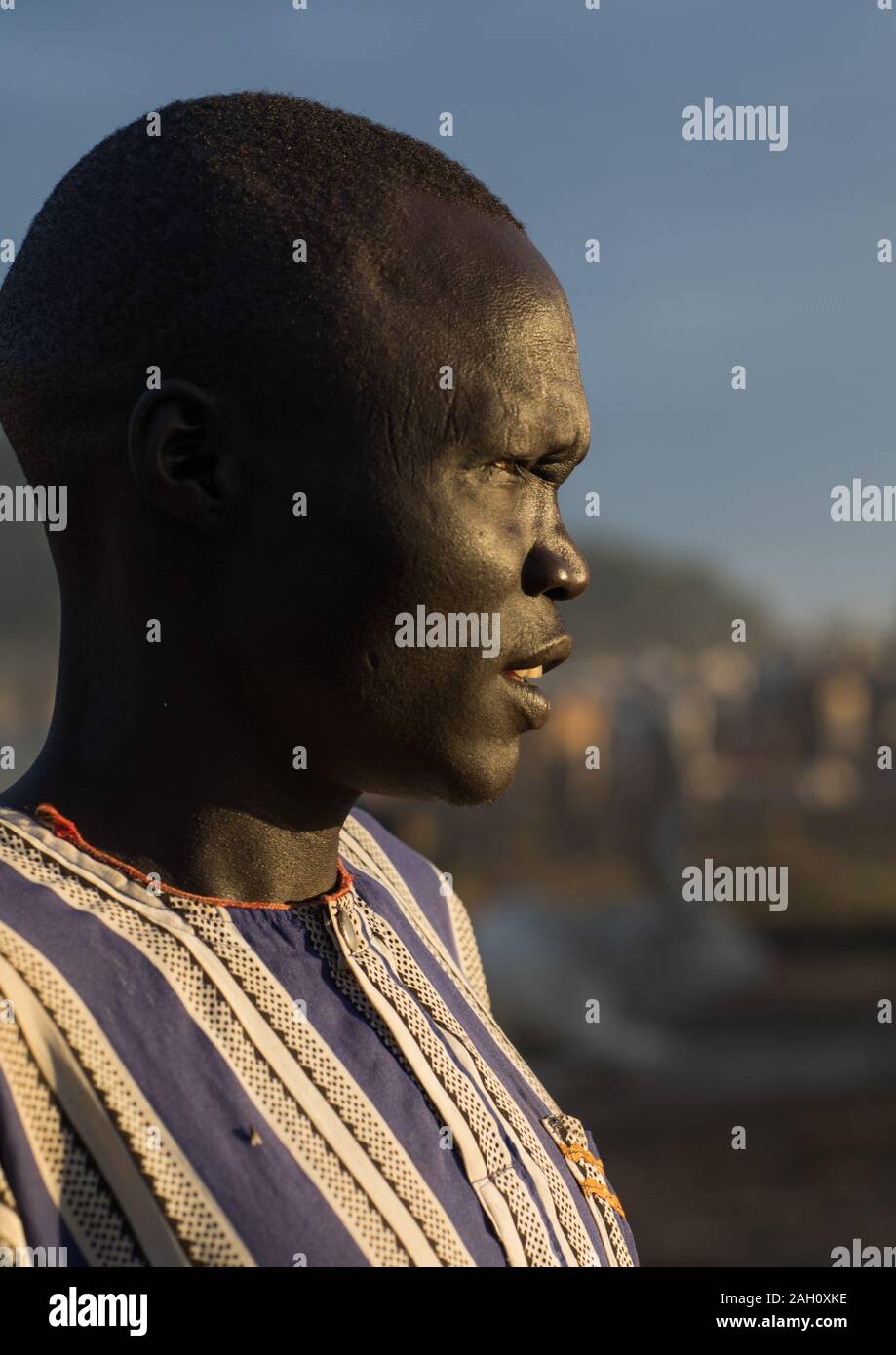 Portrait of a Mundari tribe, Central Equatoria, Terekeka, South Sudan ...