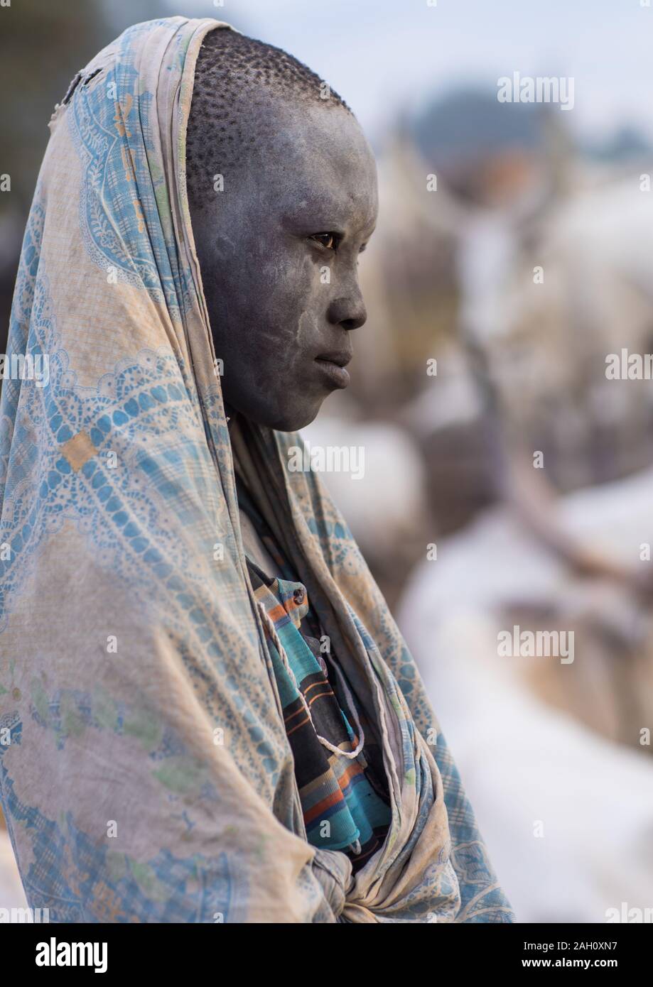 Mundari tribe boy covered in ash to protect from the mosquitoes and ...