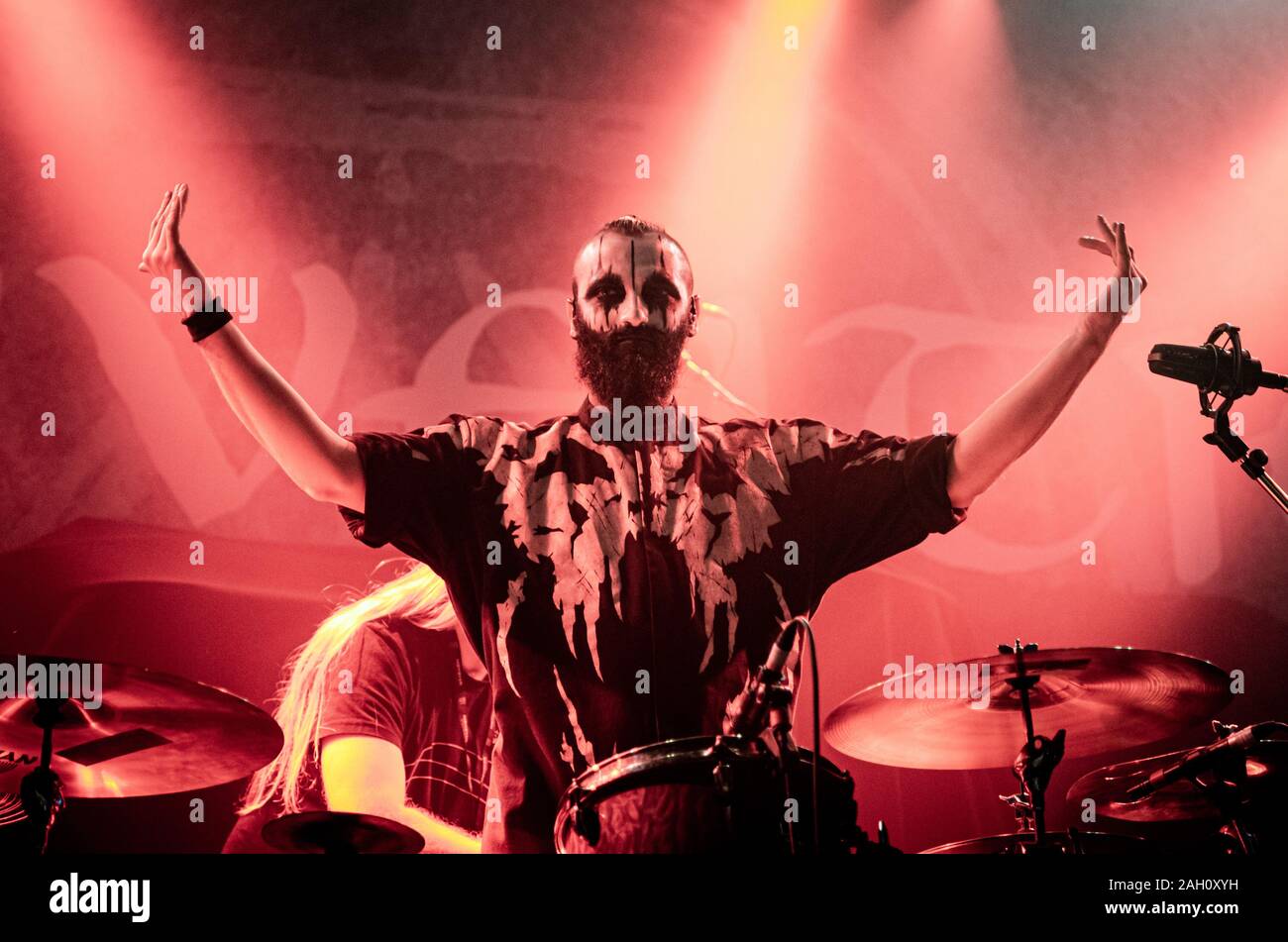 Copenhagen, Denmark. 20th, December 2019. The Italian gothic matal band ...