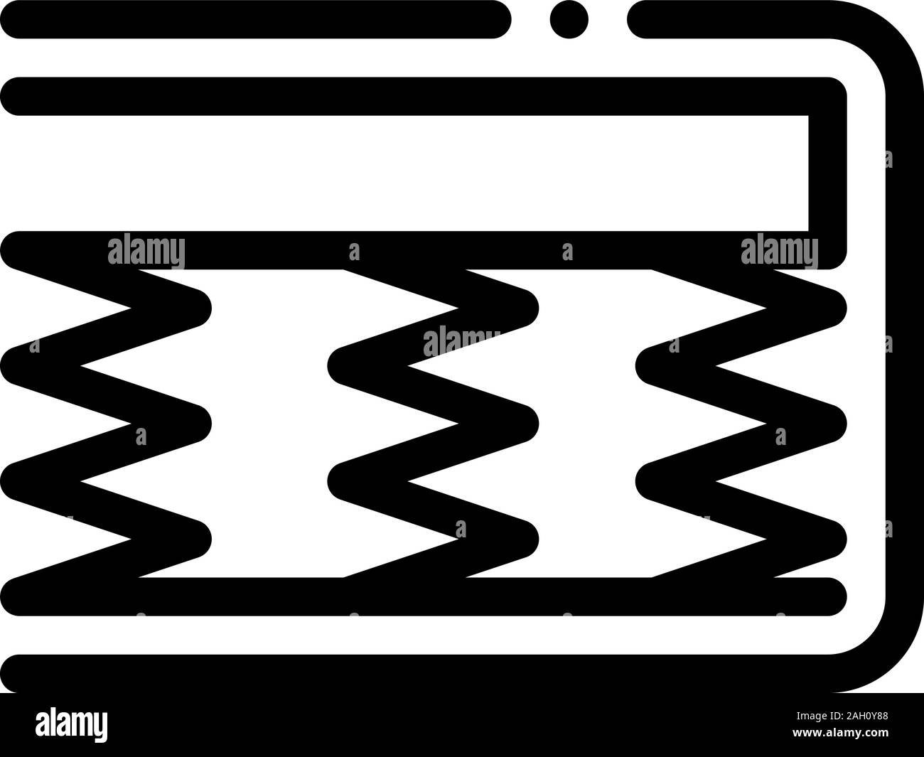 Mattress Springs Foam Icon Outline Illustration Stock Vector Image ...