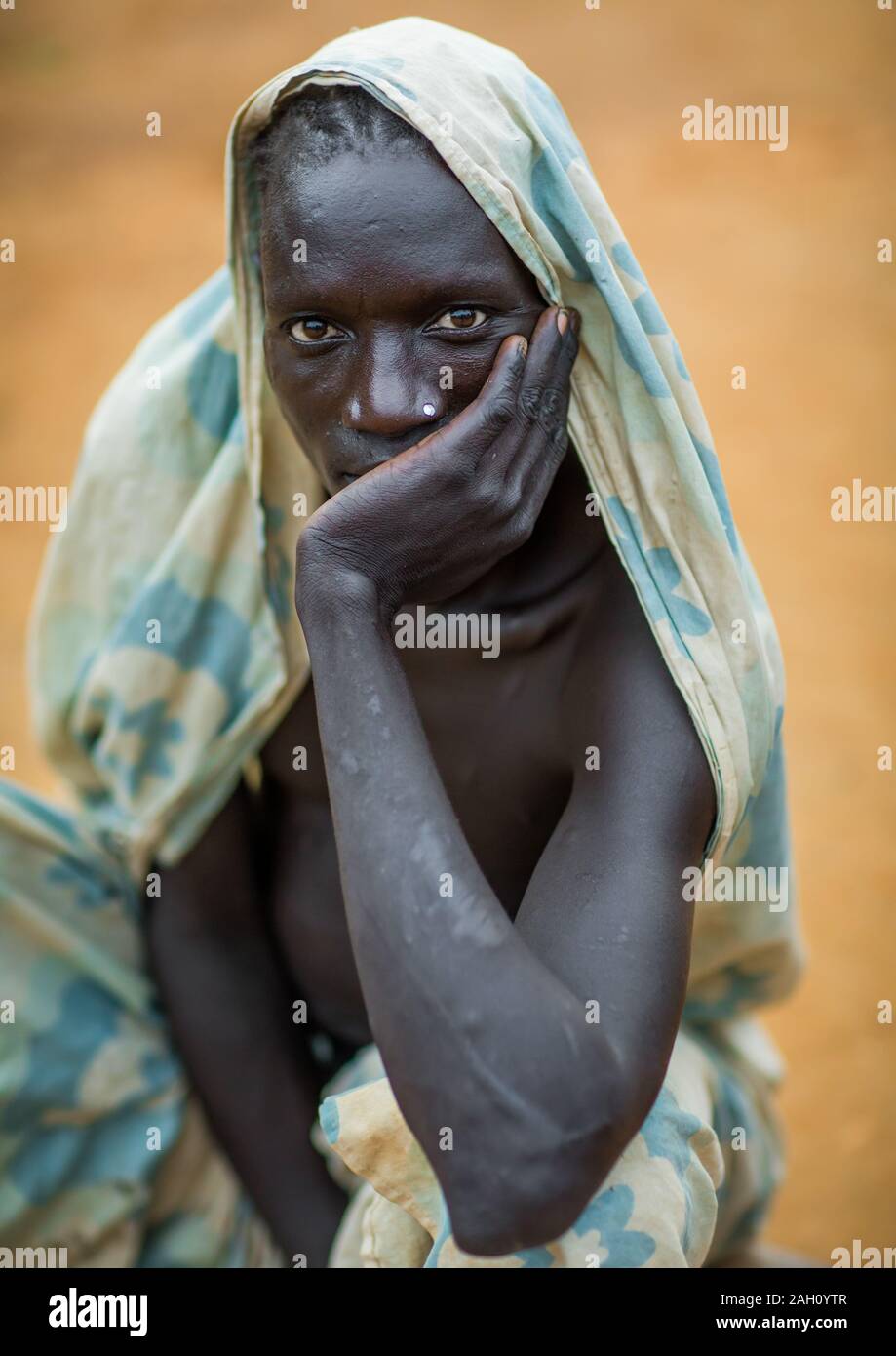 Larim tribe man portrait, Boya Mountains, Imatong, South Sudan Stock ...