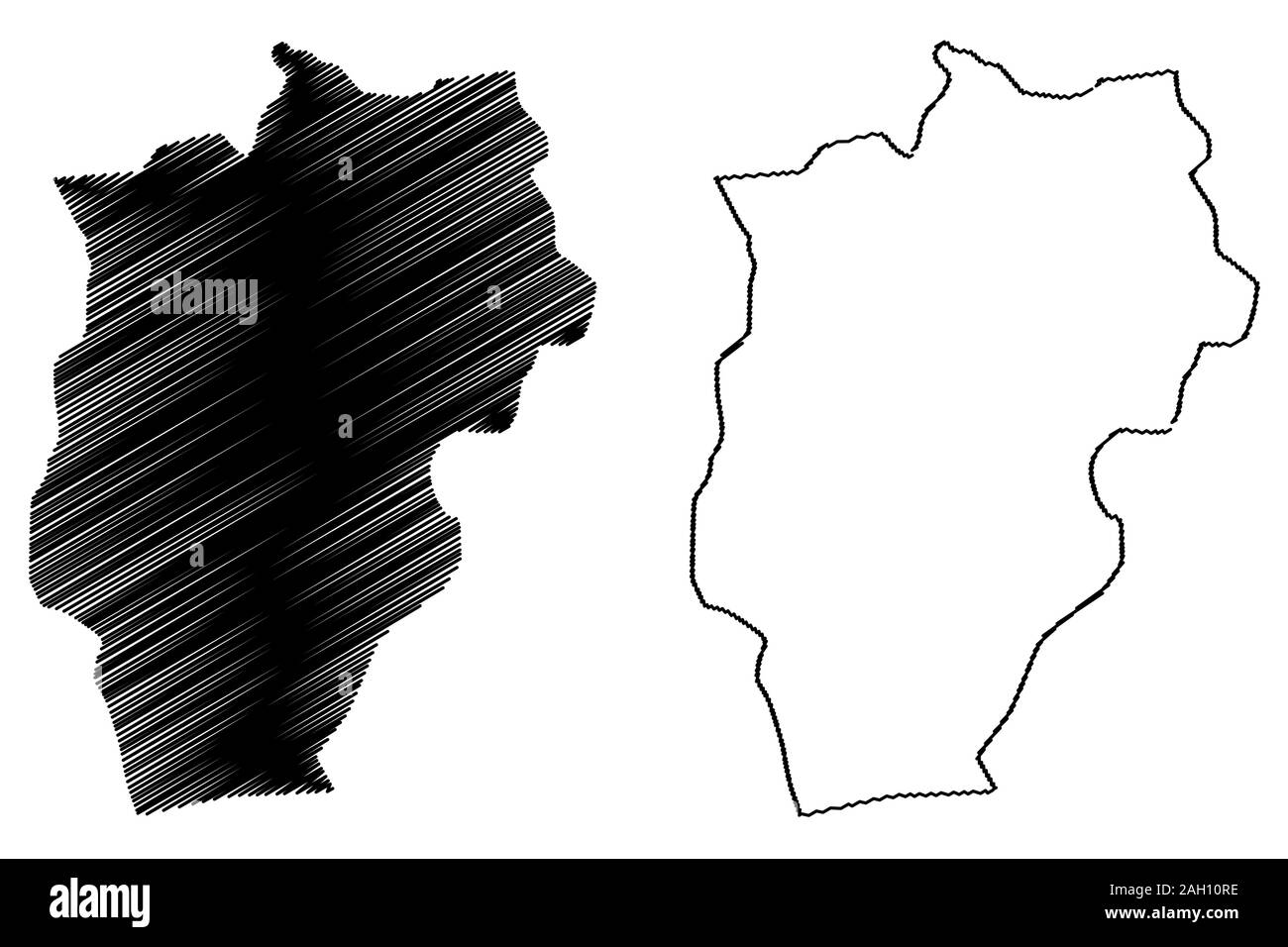 Uvurkhangai Province (aimags, Provinces of Mongolia) map vector ...