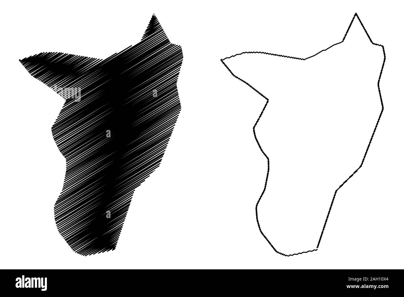 Govisumber Province (aimags, Provinces of Mongolia) map vector ...