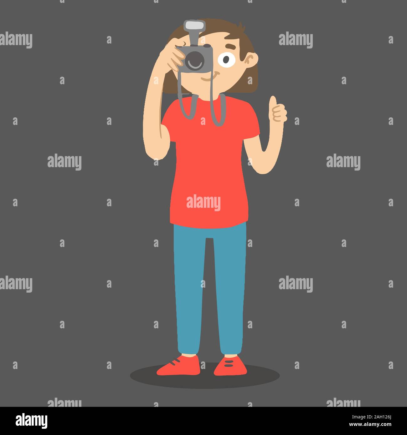 Woman holding photograph of man Stock Vector Images - Alamy