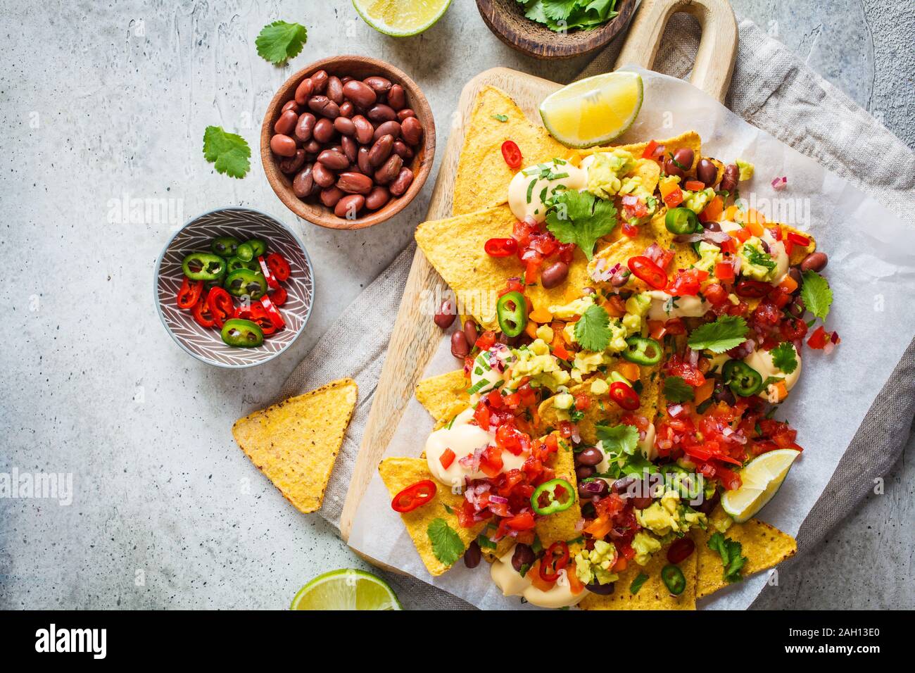 Nachos with cheese hi-res stock photography and images - Alamy